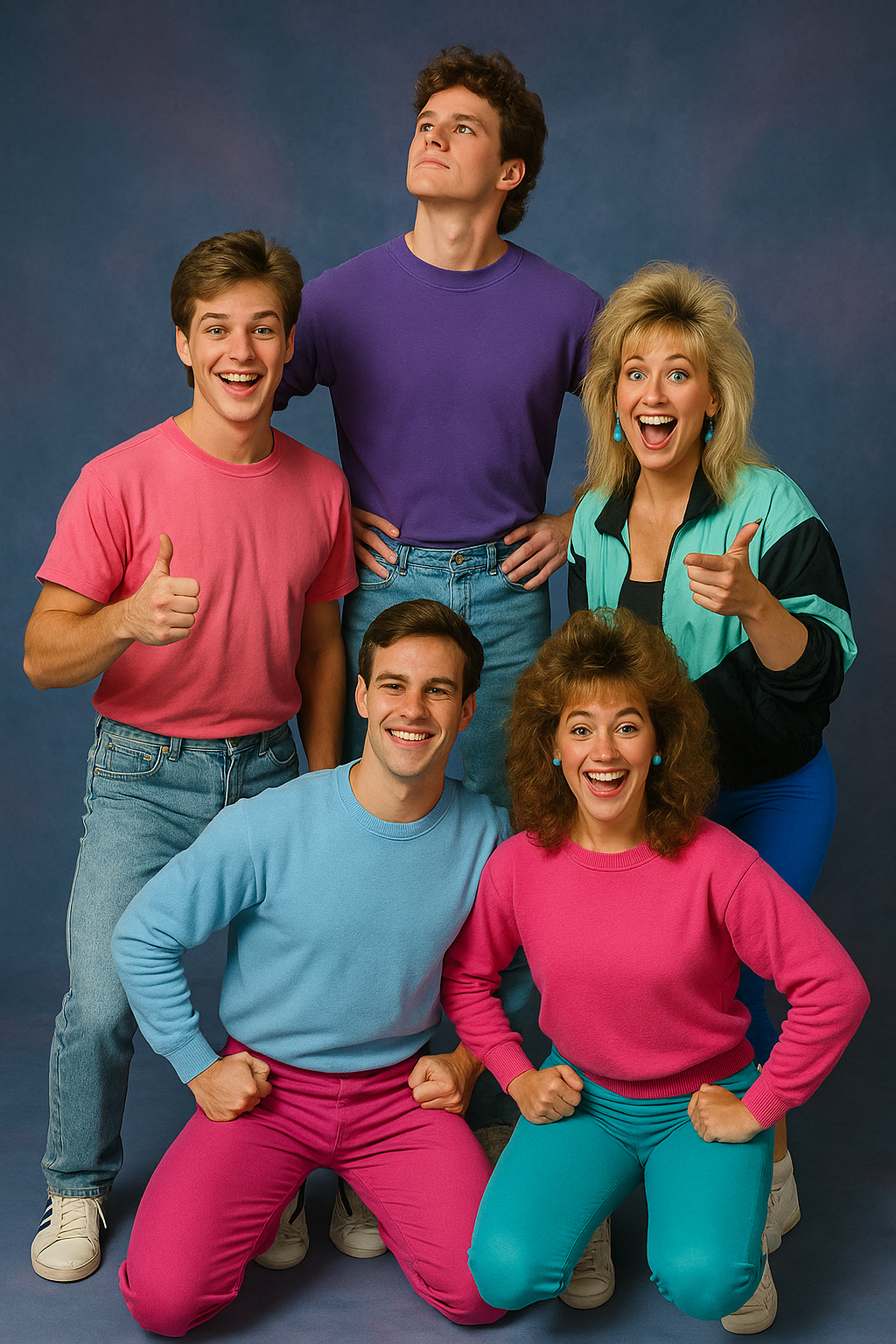 13 Funny 80s Group Pose Ideas For Your Next Photoshoot - Shop The Style