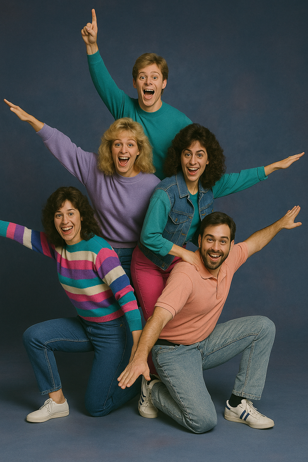 13 Funny 80s Group Pose Ideas For Your Next Photoshoot - Shop The Style