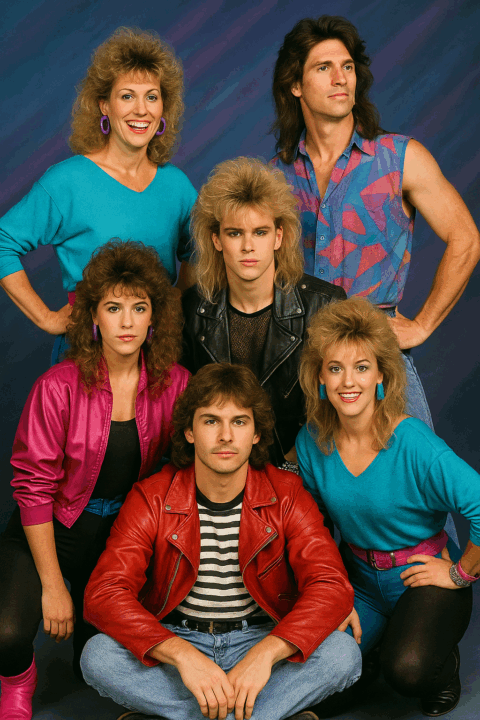 13 Funny 80s Group Pose Ideas For Your Next Photoshoot - Shop The Style